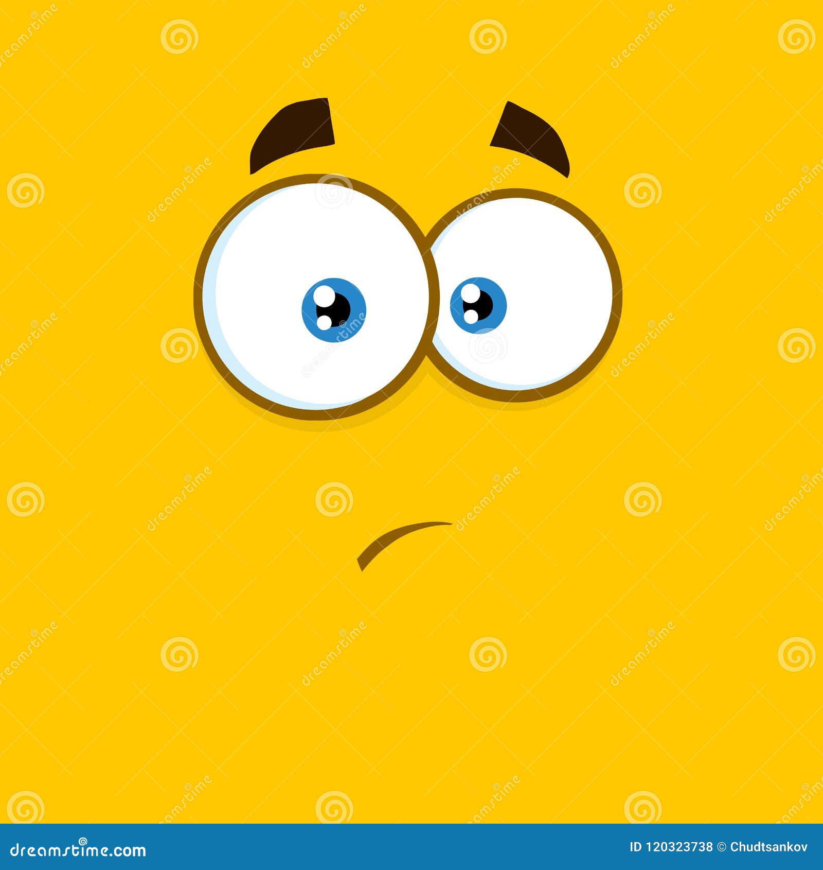 Surprisingly Cartoon Square Emoticons with Expression Stock Vector ...