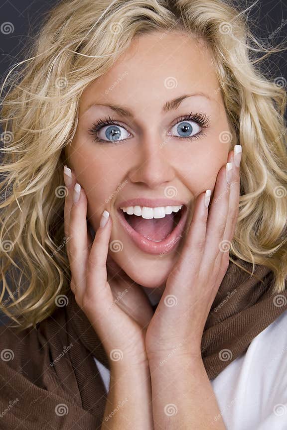 Surprisingly Happy stock photo. Image of cheerful, laugh - 3521882