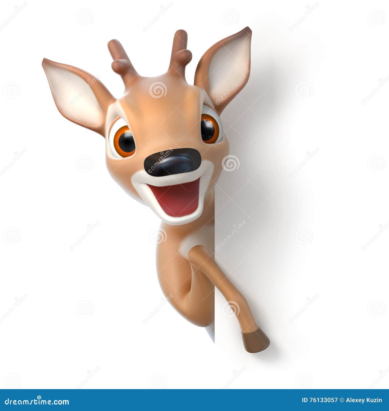 Shocked Deer Face Sticker On Isolated Tansparent Background Logo ...