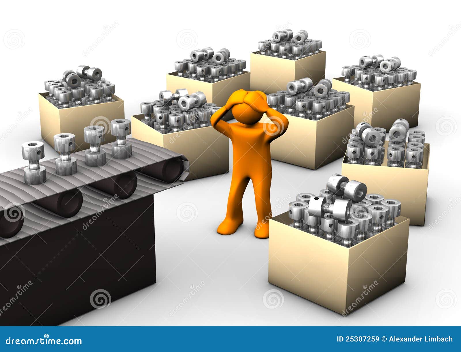 Surproduction illustration stock. Illustration du produit - 25307259