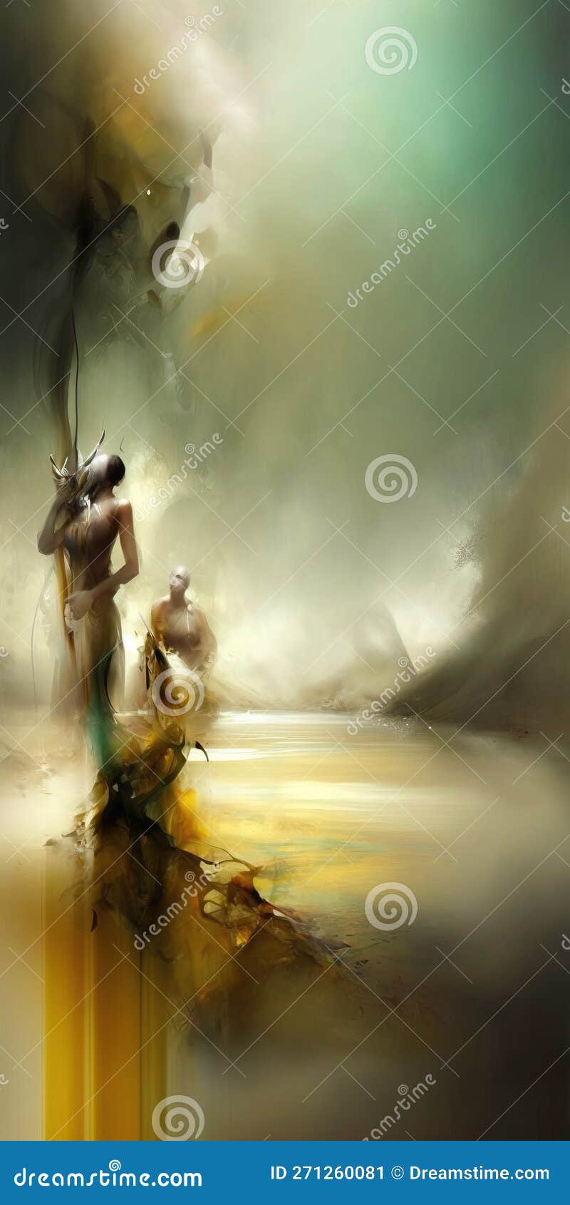 Surreal abstract landscape stock illustration. Illustration of abstract ...