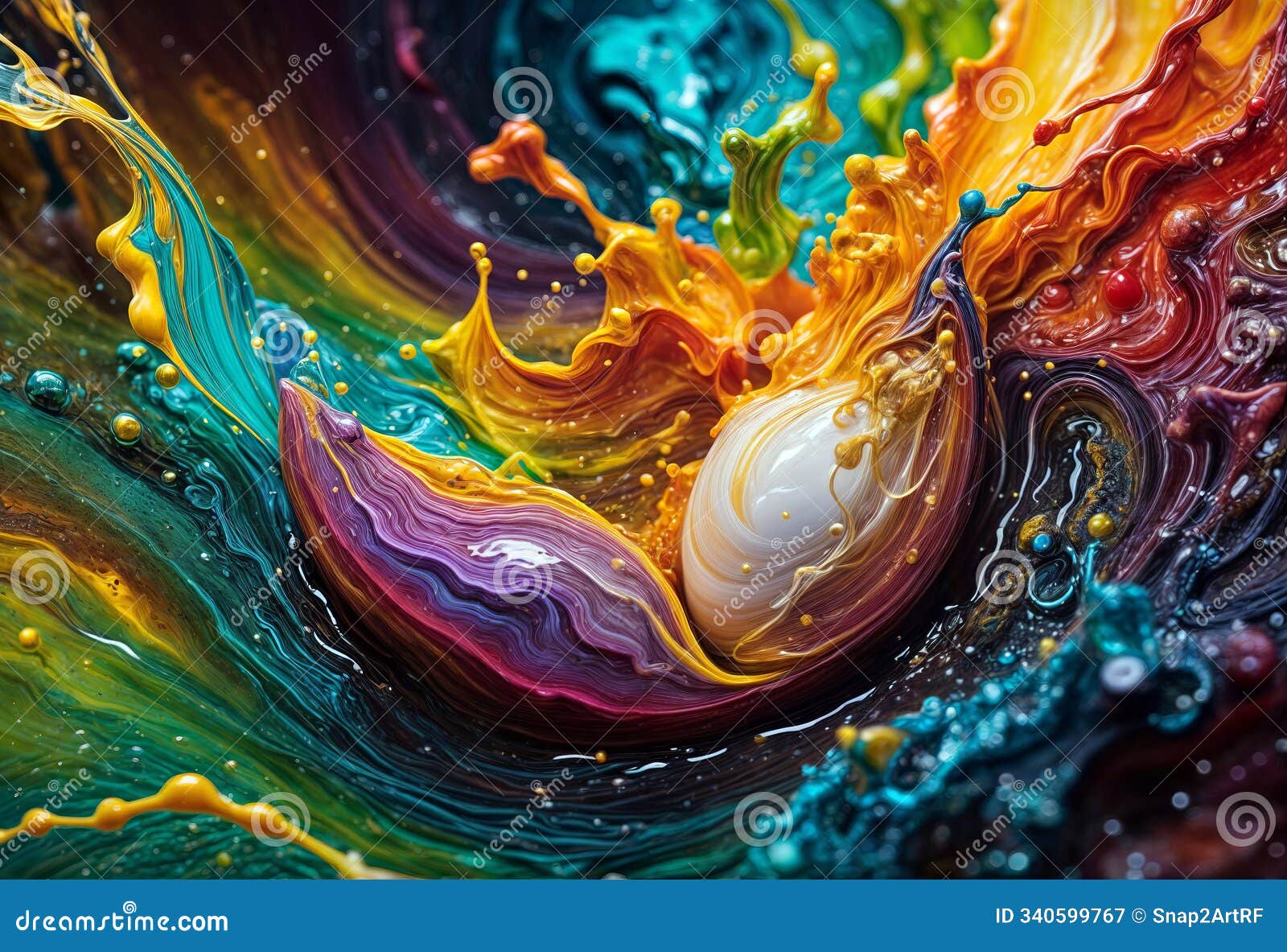 Surreal Abstract Representation - Female Human Egg Cell in Womb Stock ...