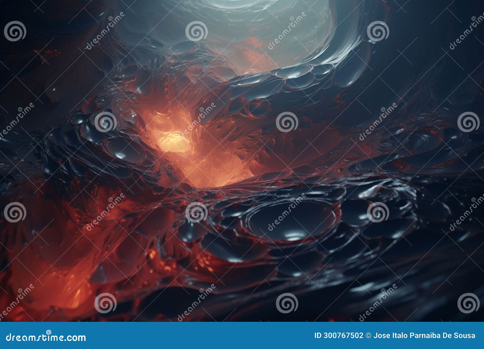 Surreal Abstraction of Temporal Waves and Stock Illustration ...
