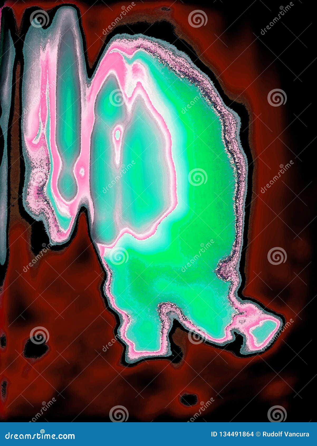 Surreal Appearance of Flashy Colors Stock Illustration - Illustration ...