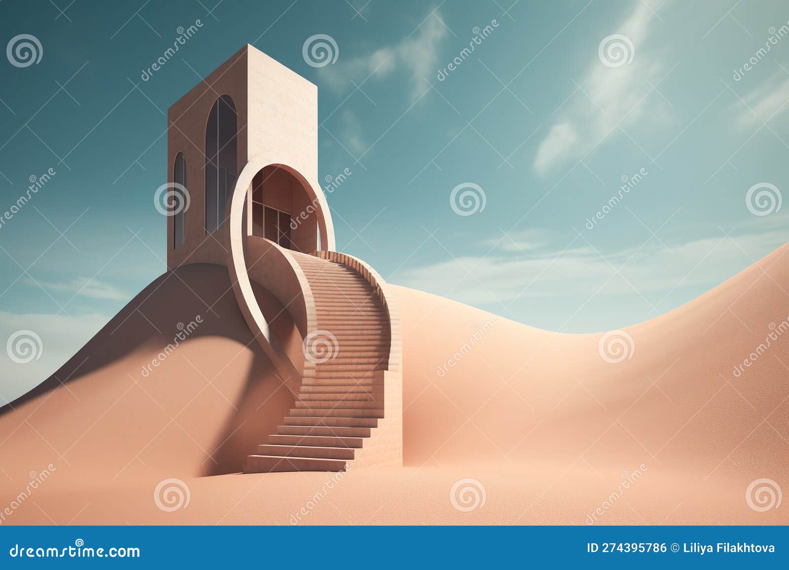 Surreal Architecture With Floating Staircases And Inverted Structures ...