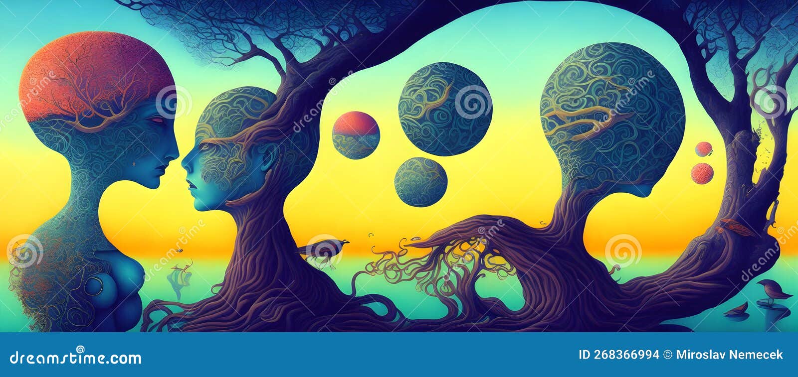 Surreal Art, Generative AI Illustration Stock Illustration ...
