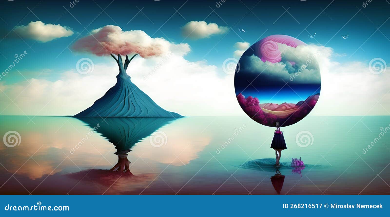Surreal Art, Generative AI Illustration Stock Illustration ...