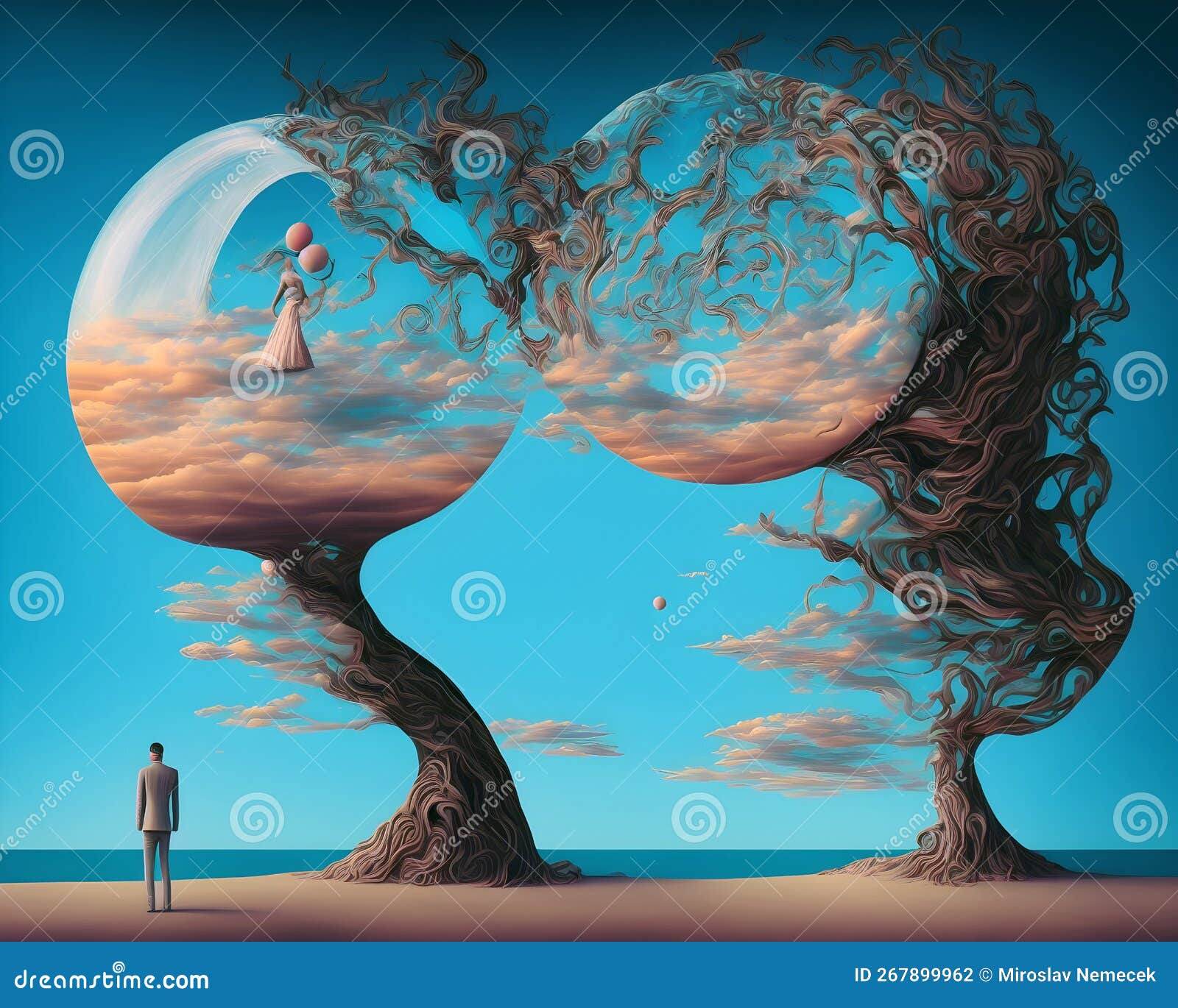 Surreal Art, Generative AI Illustration Stock Illustration ...