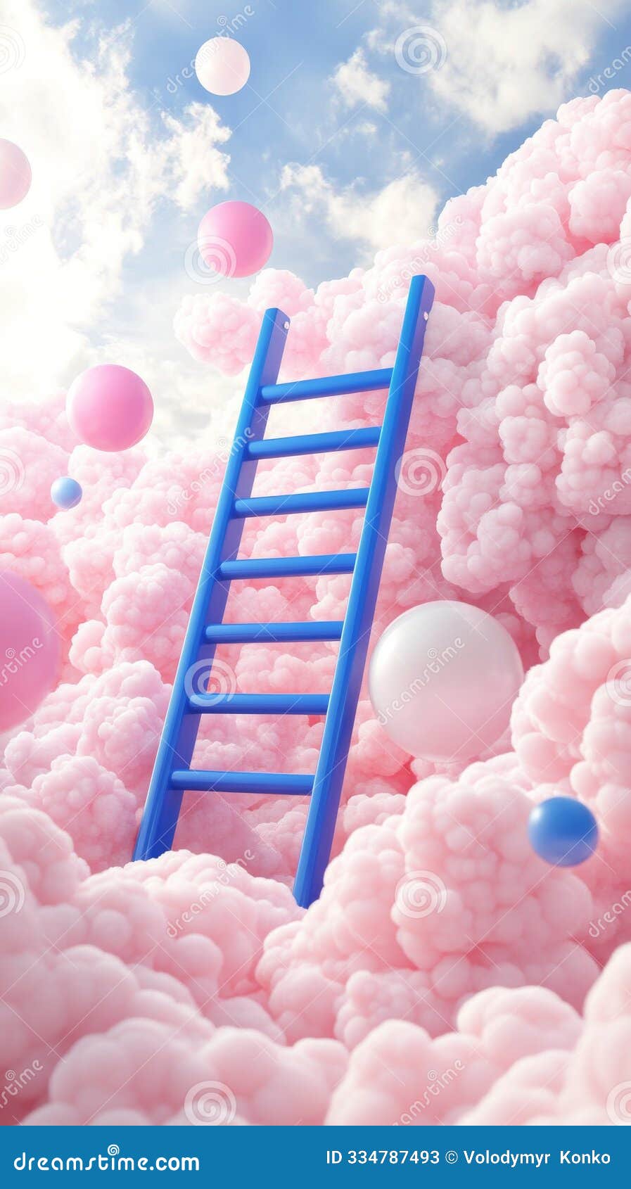 Blue Ladder Royalty-Free Stock Image | CartoonDealer.com #10369600