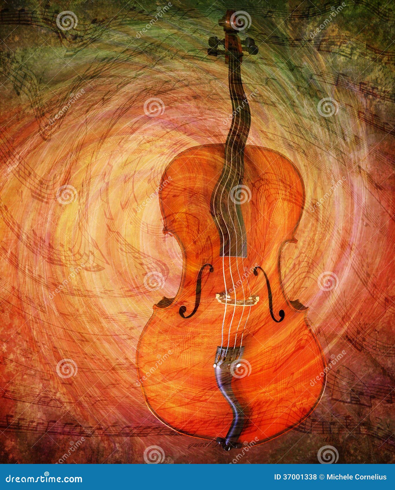 Surreal Cello stock illustration. Illustration of instrument - 37001338