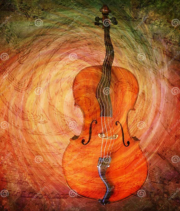 Surreal Cello stock illustration. Illustration of instrument - 37001338