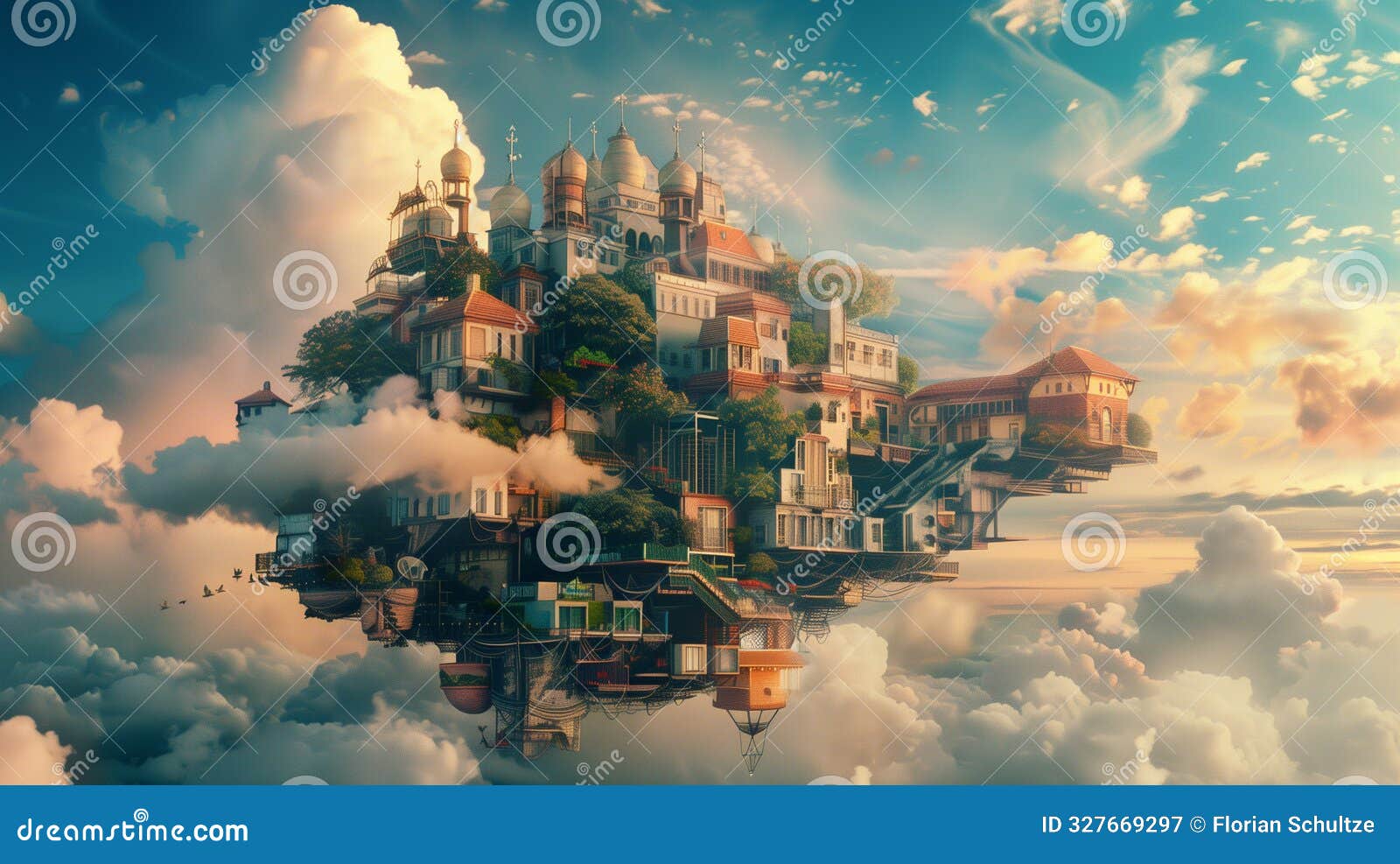 Surreal Staircases And Otherworldly Structures Royalty-Free Cartoon ...