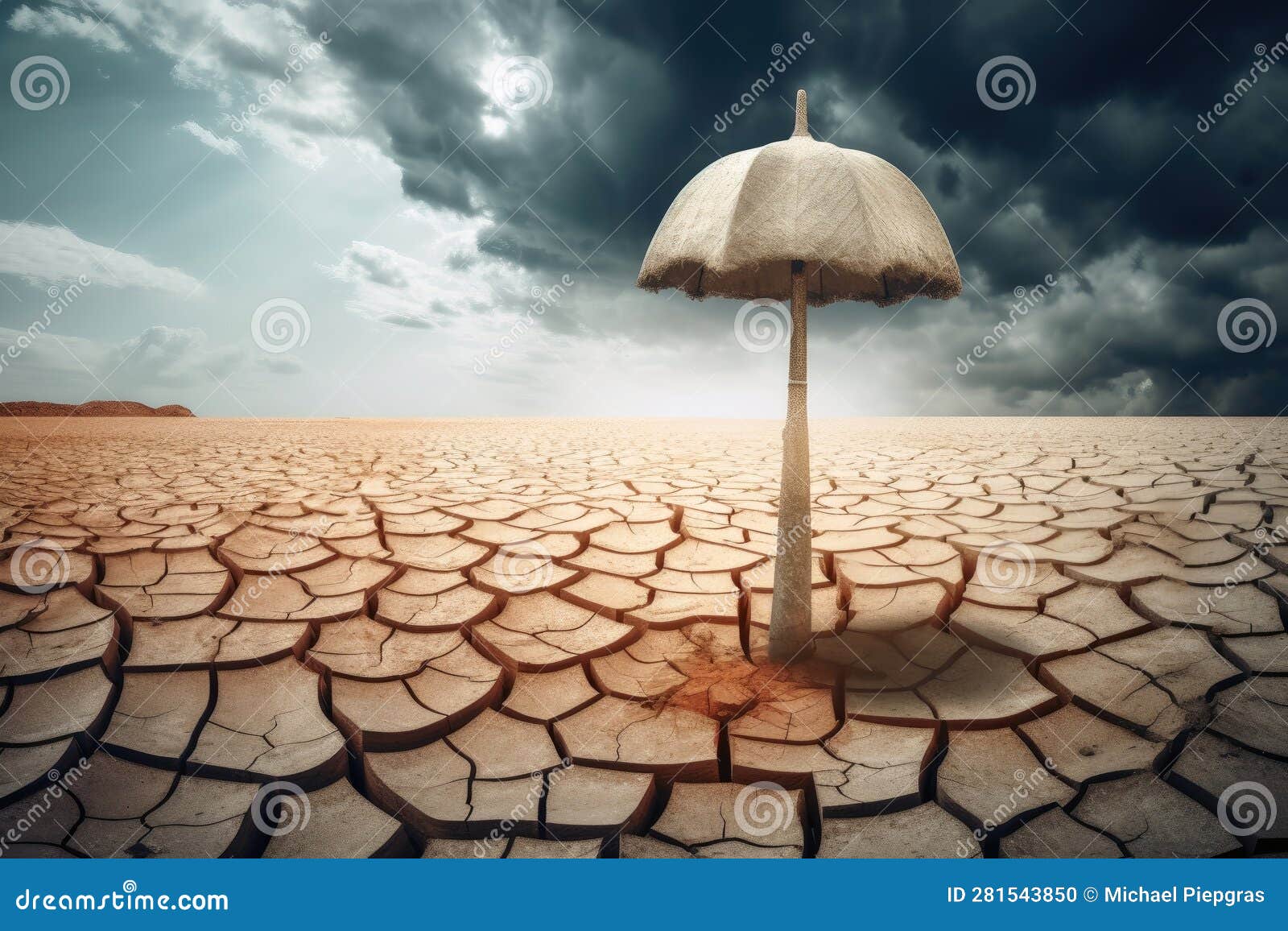 Surreal Climate Change: A Realistic Painting Of A Melting Dead Tree And ...