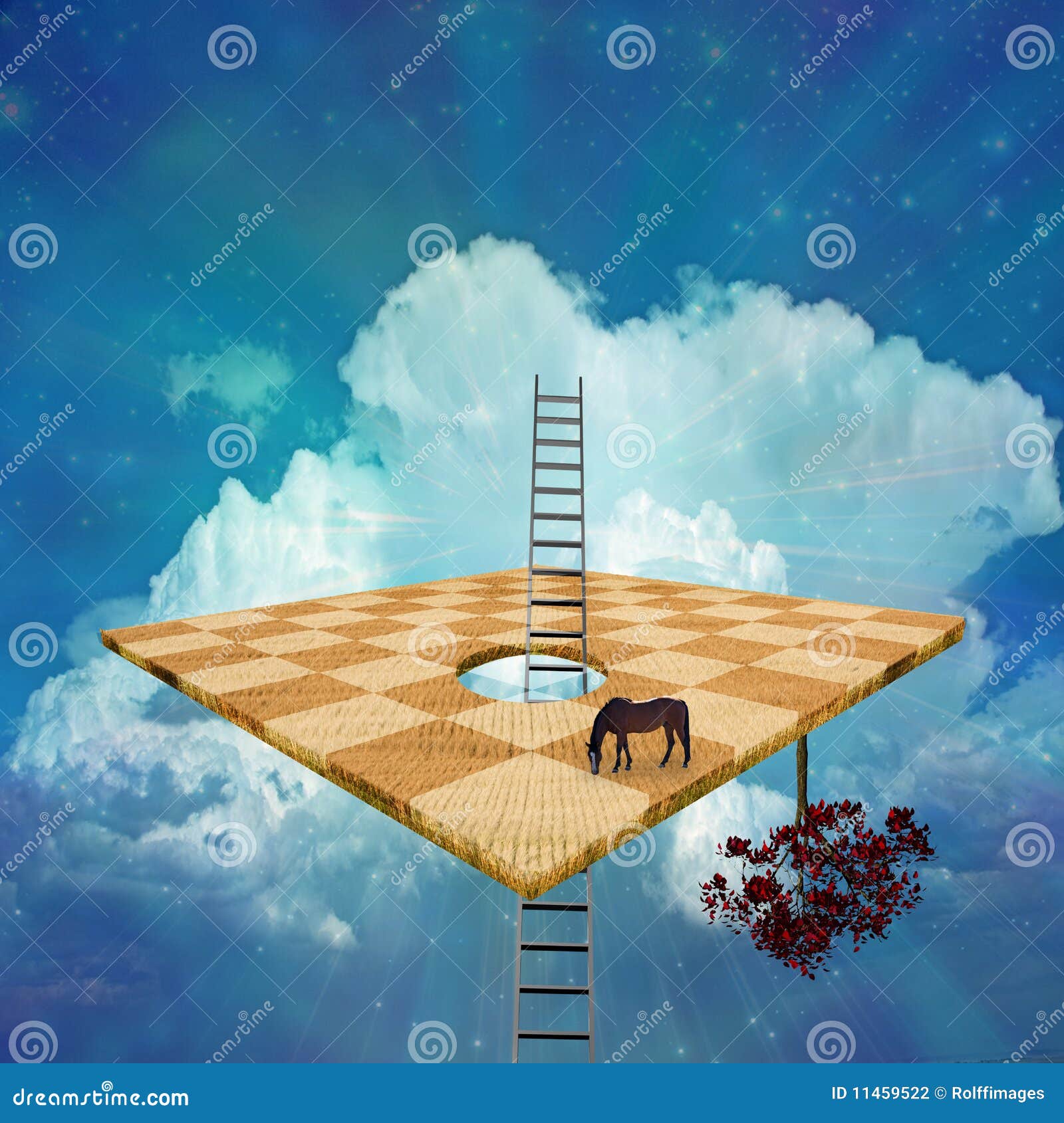 Surreal Composition stock illustration. Illustration of light - 11459522