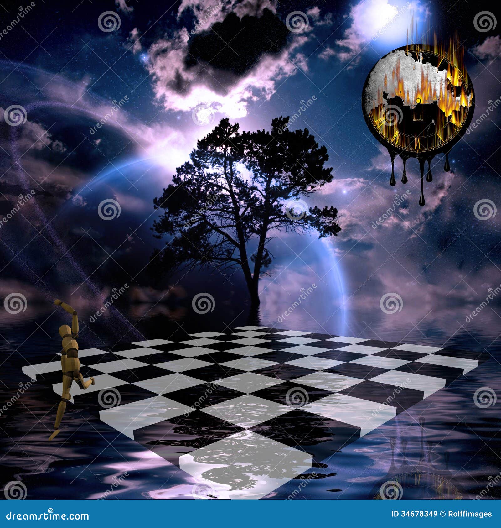 Surreal Composition stock illustration. Illustration of subconscious ...