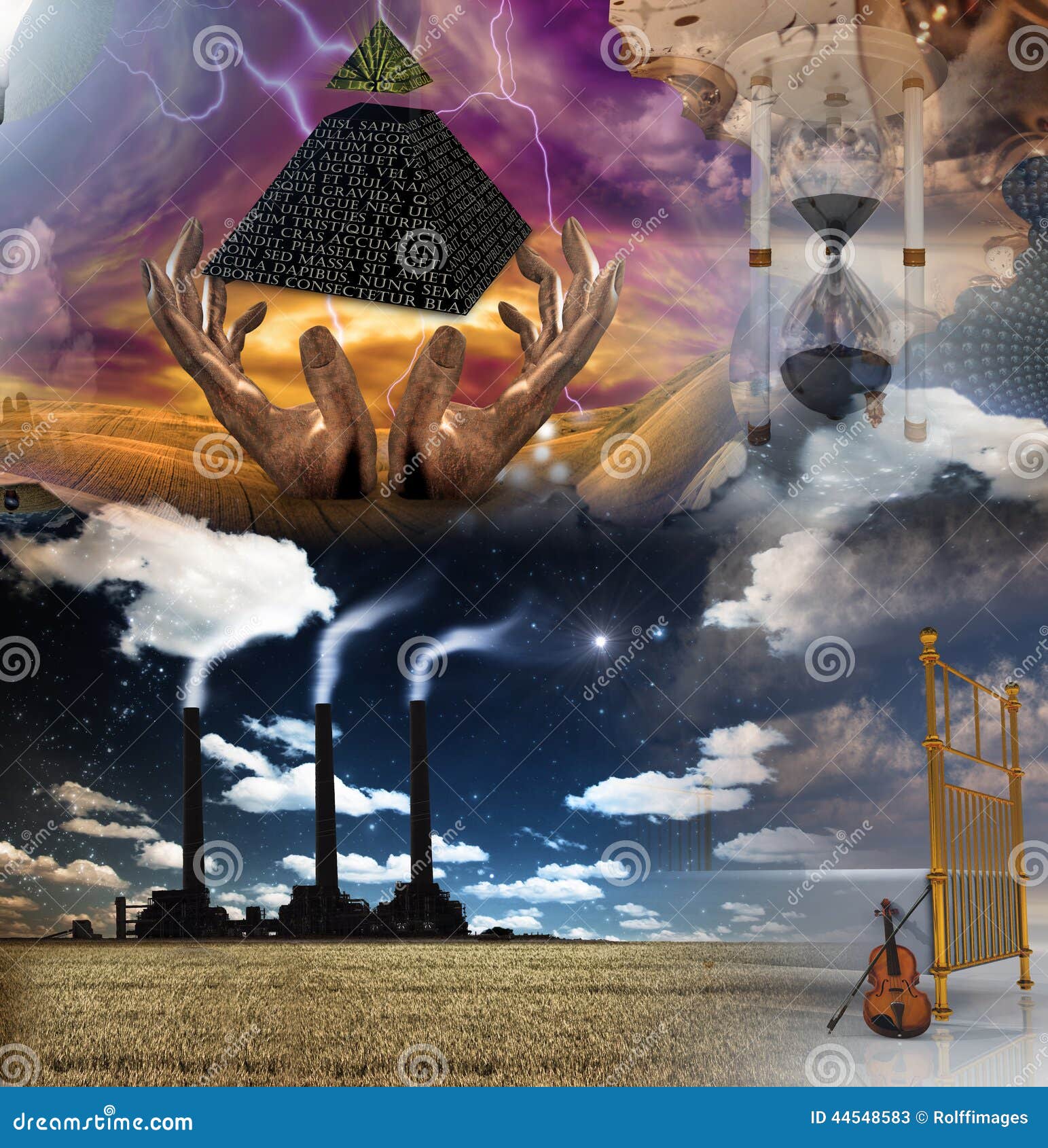 Surreal Composition stock illustration. Illustration of graphic - 44548583