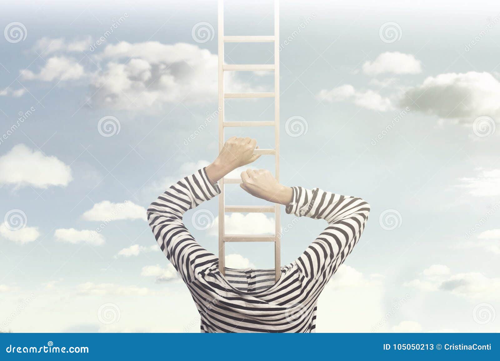 Surreal and Conceptual Photo of Introspection of People Stock Image ...