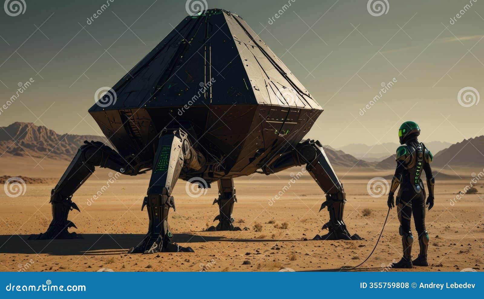 Encounter with the Insectoid Alien Civilizatio Stock Photo - Image of ...