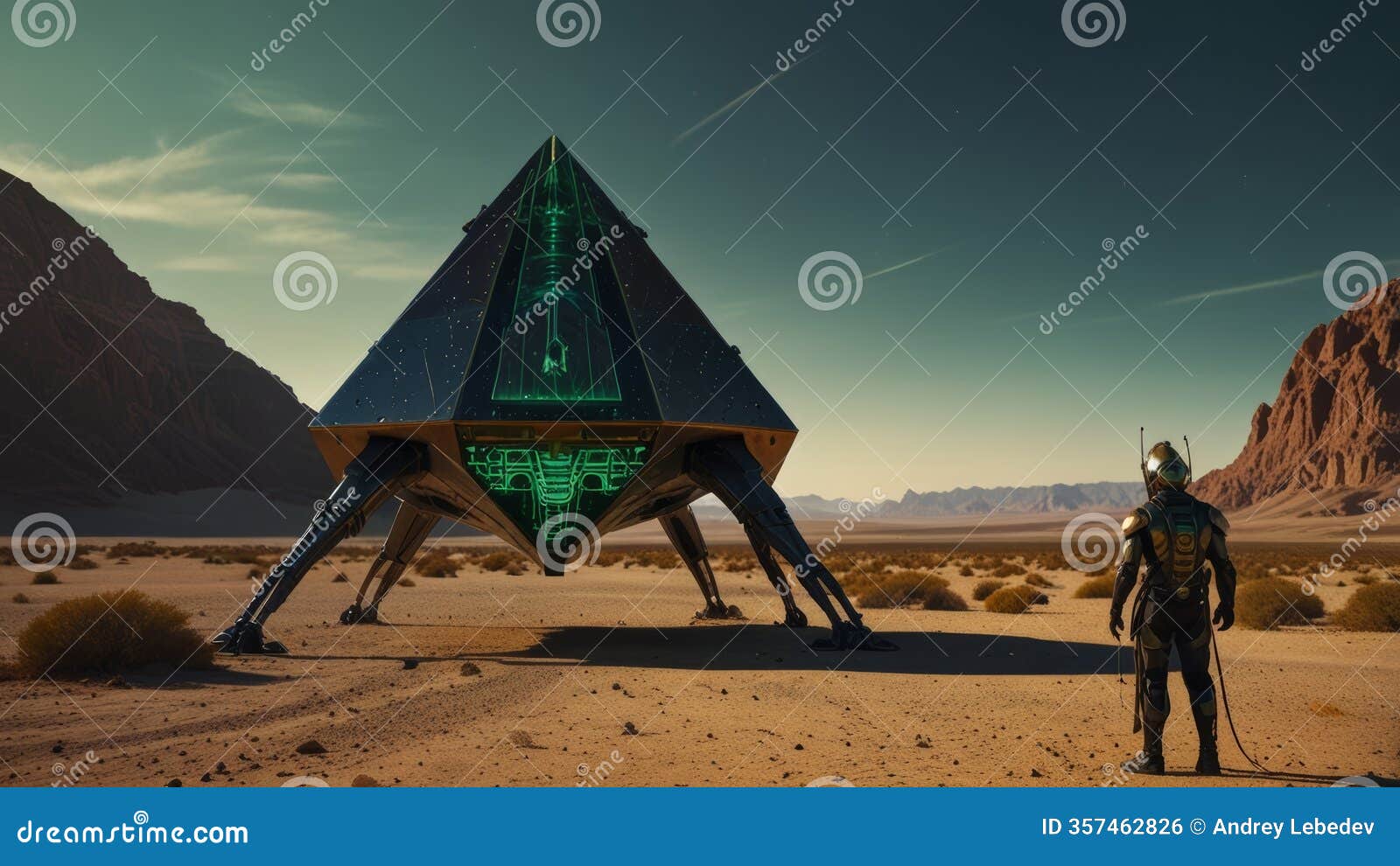 Encounter with the Insectoid Alien Civilizatio Stock Photo - Image of ...