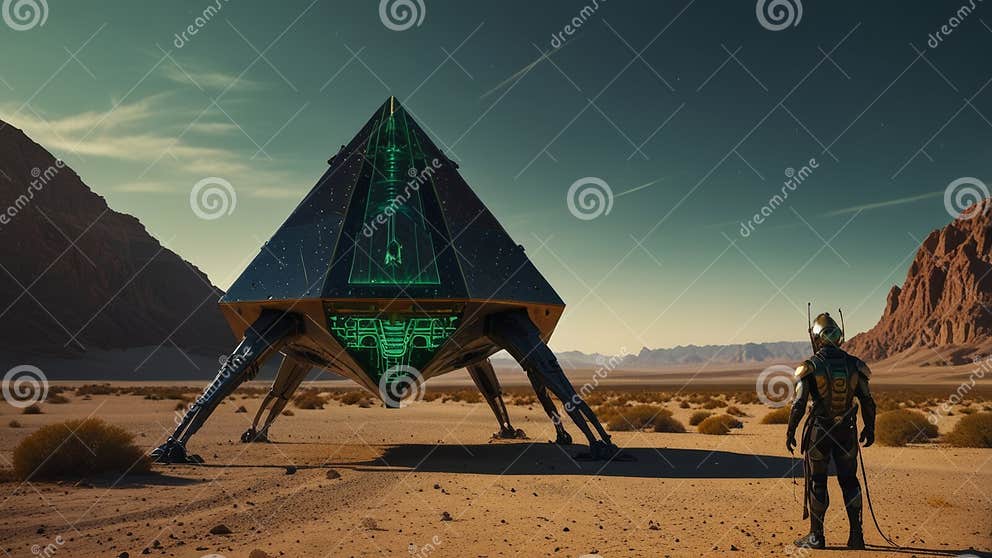 Encounter with the Insectoid Alien Civilizatio Stock Photo - Image of ...