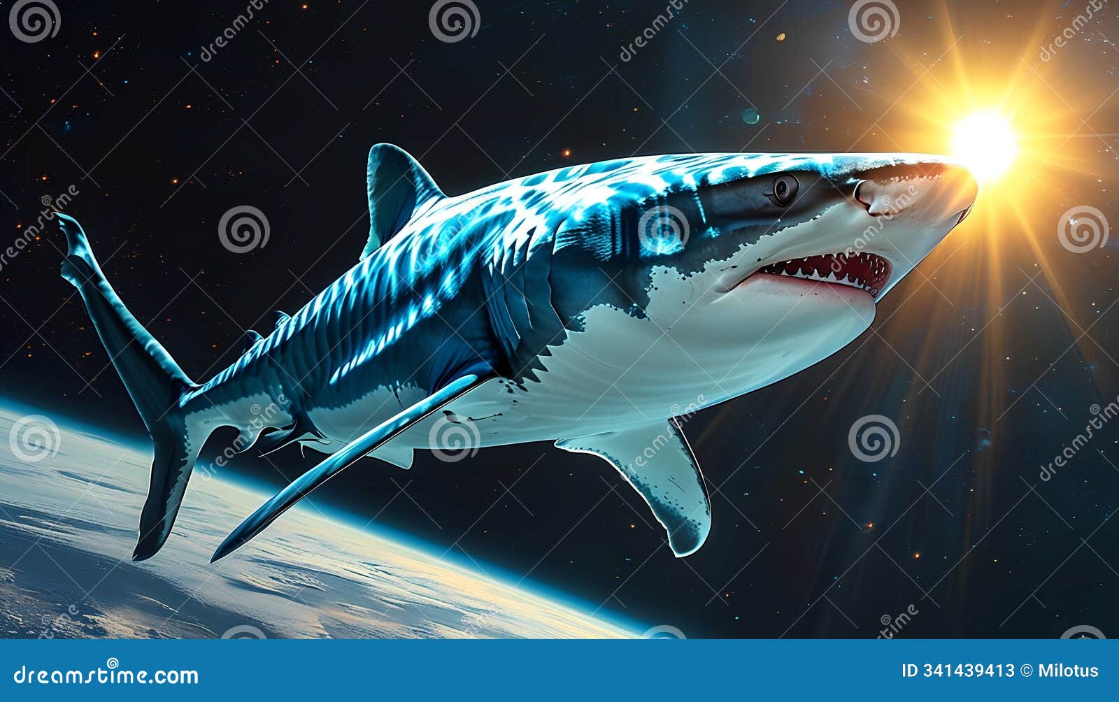 Surreal Shark Mask Portrait Detailed Illustration By Joshua Hoffine ...