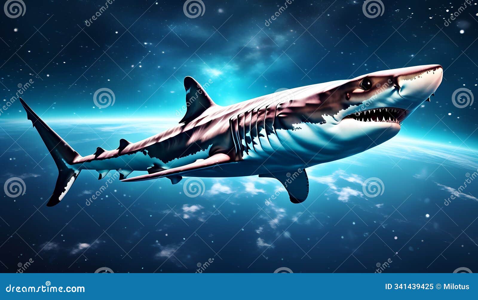 Surreal Shark Mask Portrait Detailed Illustration By Joshua Hoffine ...