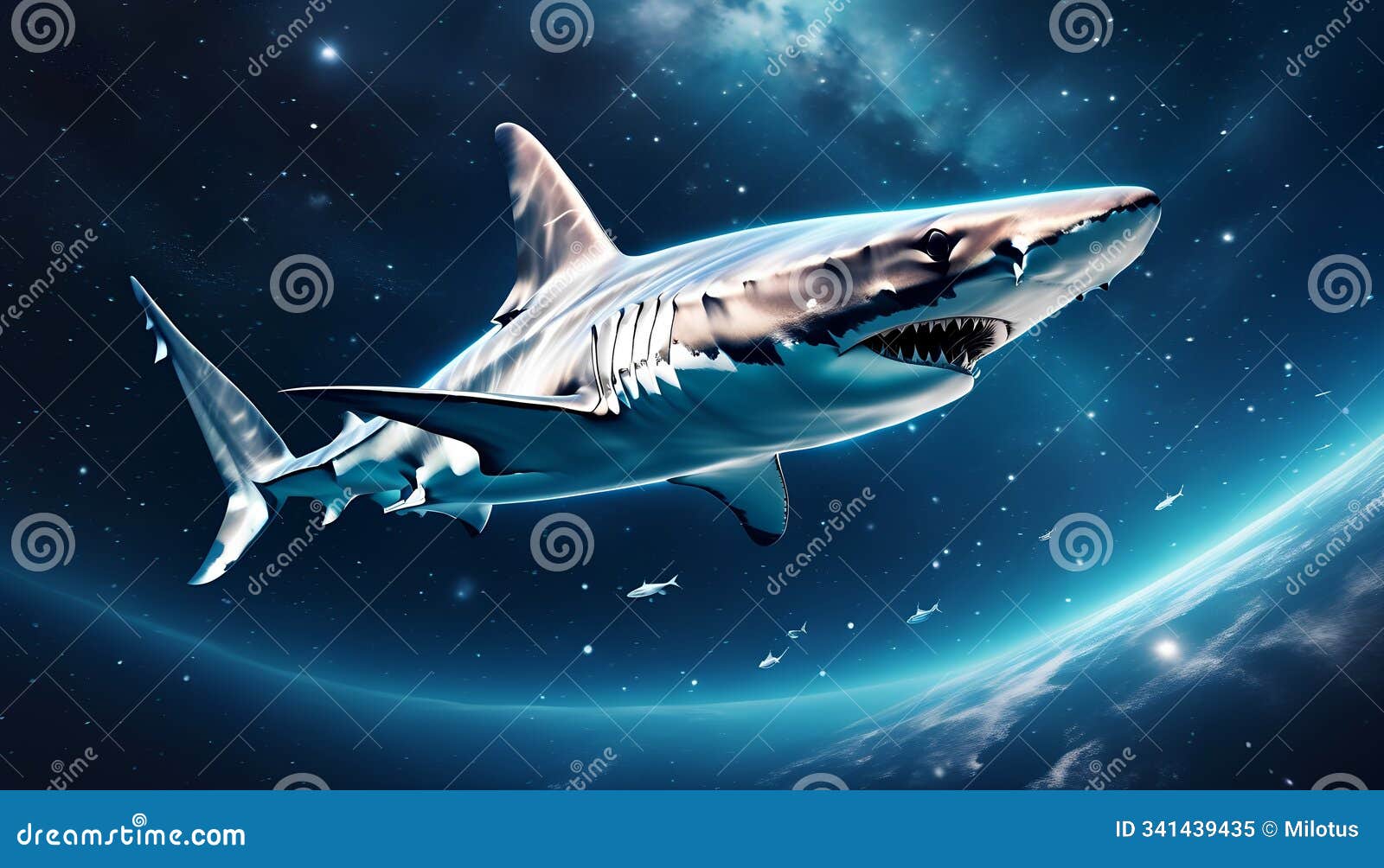 Surreal Shark Mask Portrait Detailed Illustration By Joshua Hoffine ...