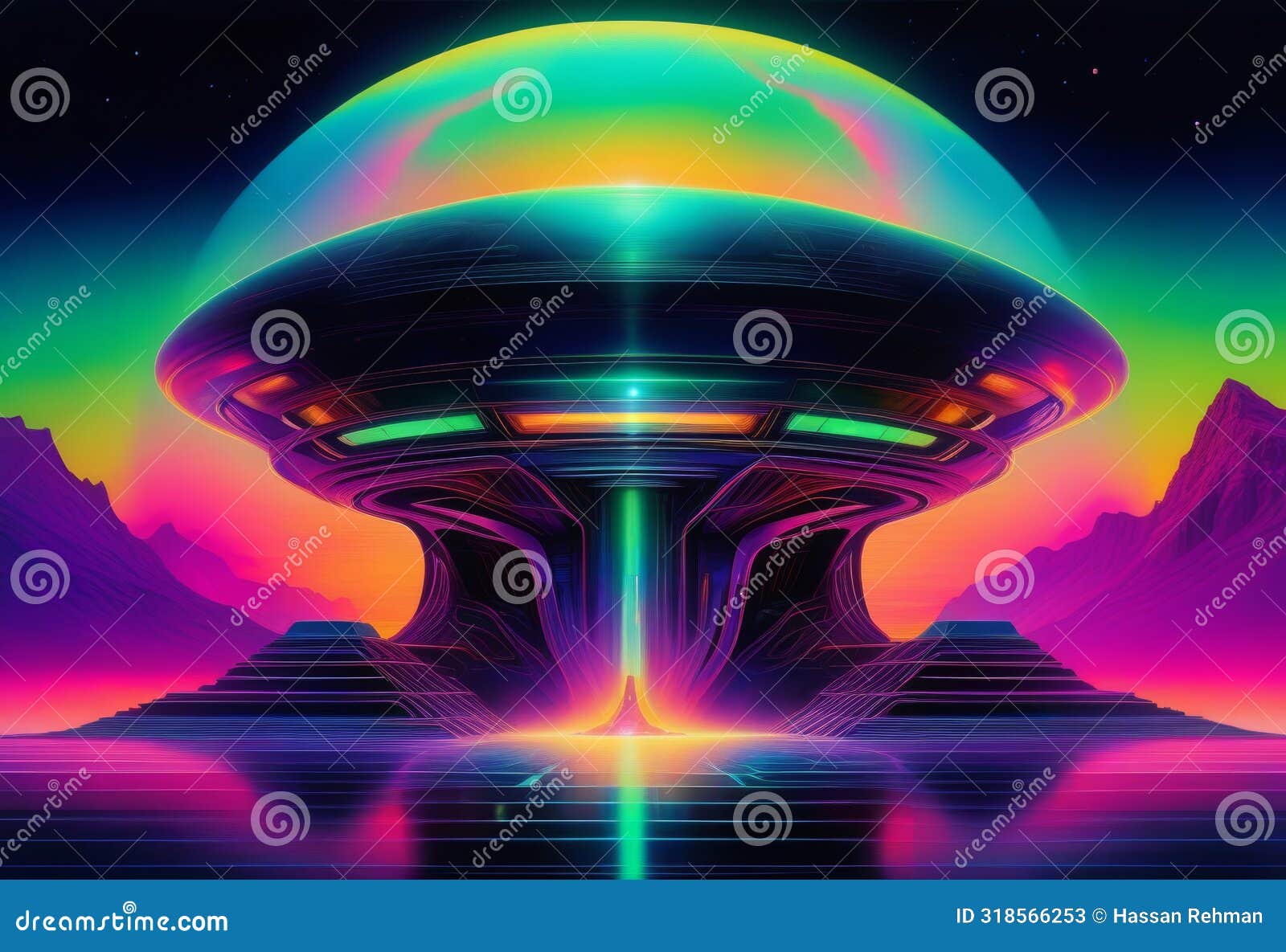 A Surreal Encounter with the Enigmatic Alien Artifact Stock ...