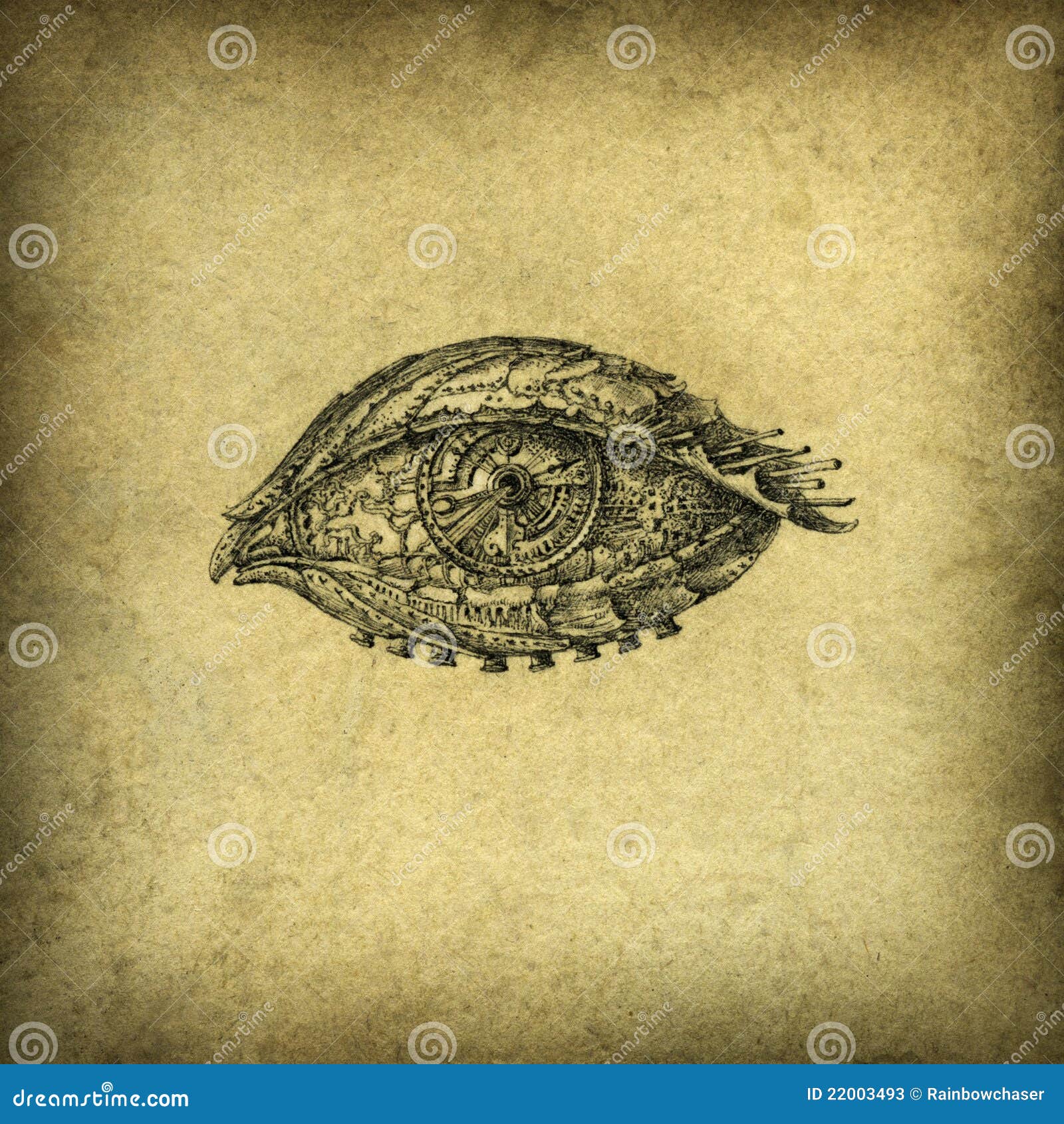 Surreal Eye stock illustration. Illustration of square - 22003493