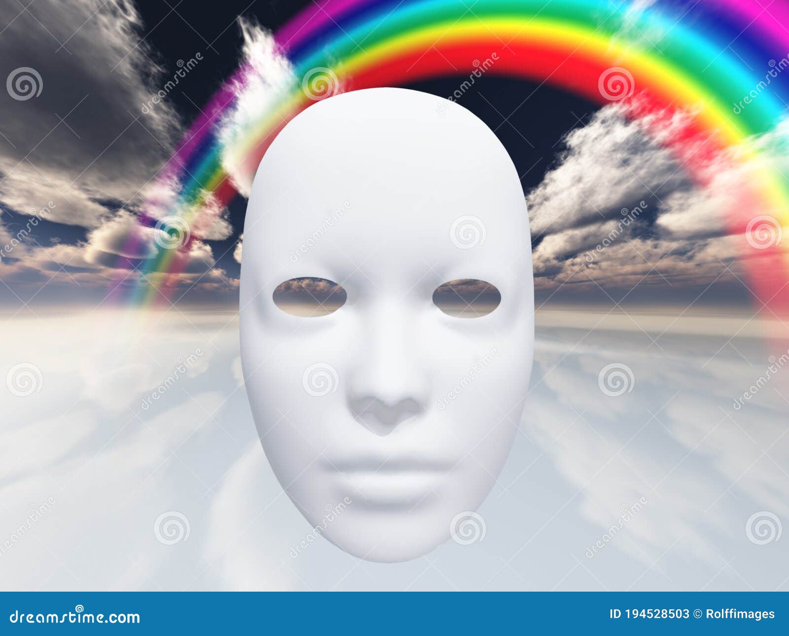 Surreal face stock illustration. Illustration of actor - 194528503