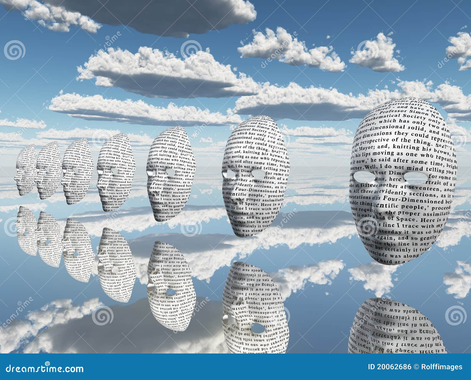 Surreal Face Painting. One Line Art Poster. Female Contour Silhouette ...