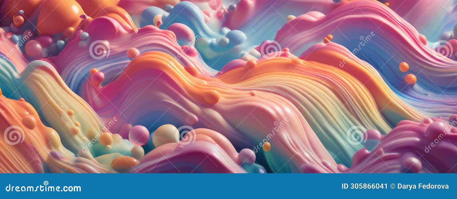 Surreal Fluidity with Floating Spheres Stock Illustration ...