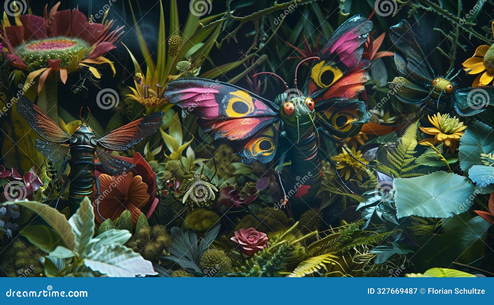 Giant Insects And The City Stock Photography | CartoonDealer.com #85193498