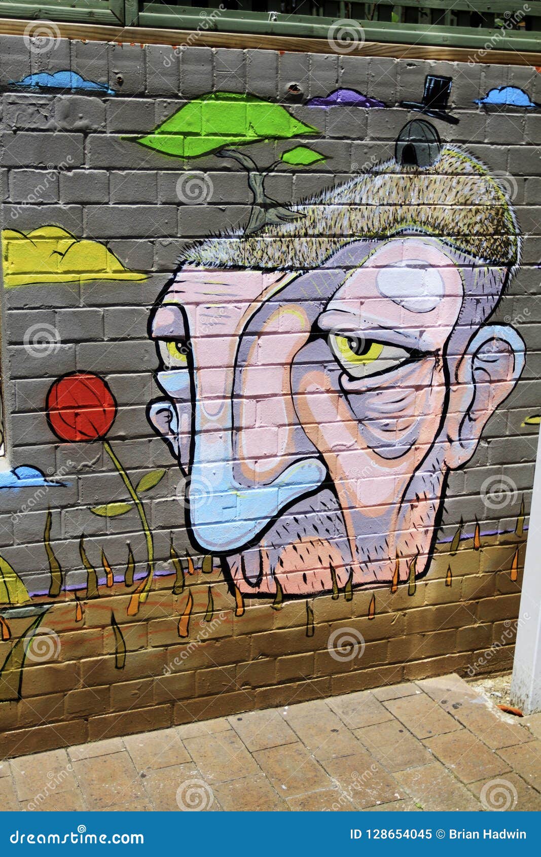 Surreal Head Abstract Graffiti Editorial Image - Image of tree, looking ...