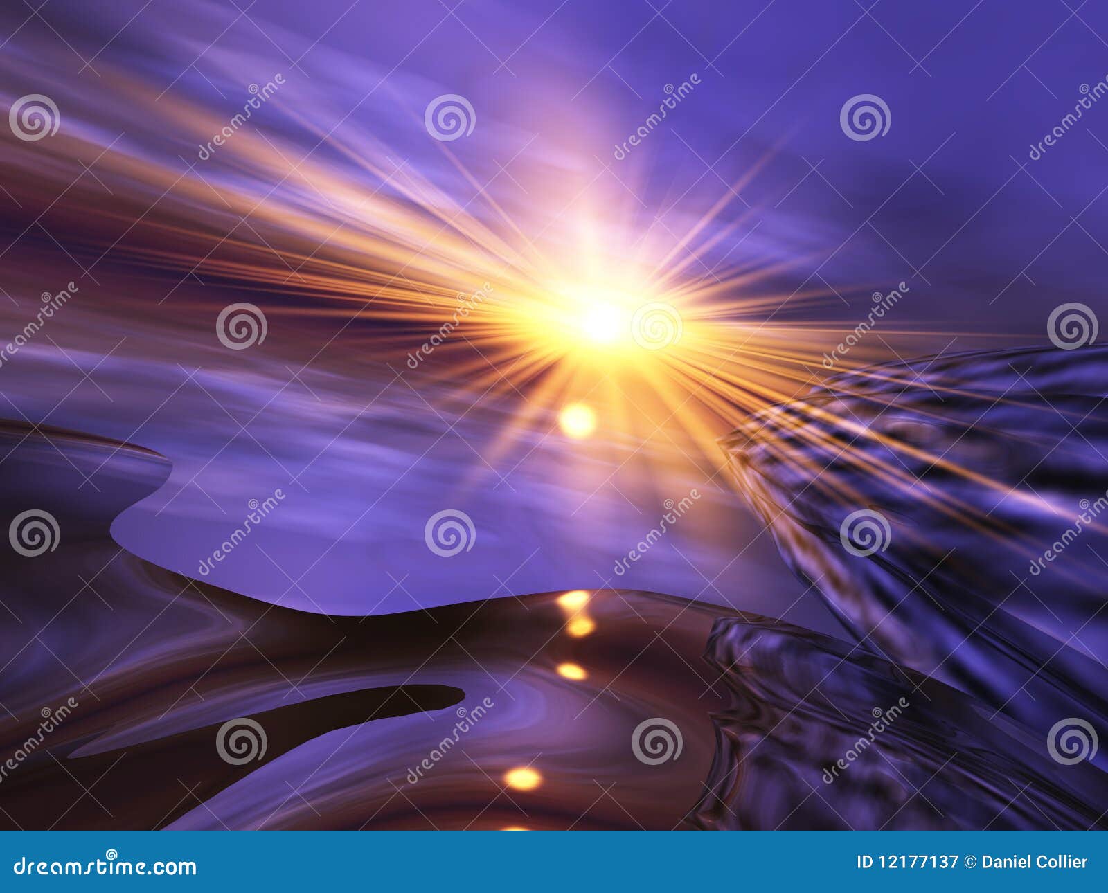 Surreal Horizon Background stock illustration. Illustration of purple ...