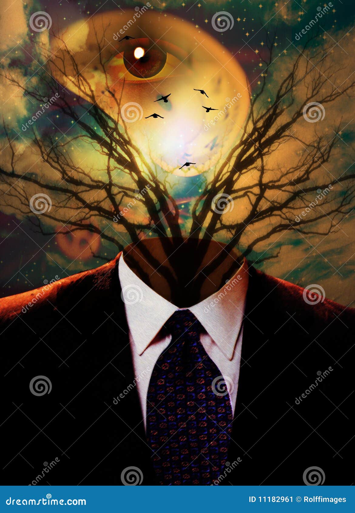 Surreal Human stock illustration. Illustration of fantasy - 11182961