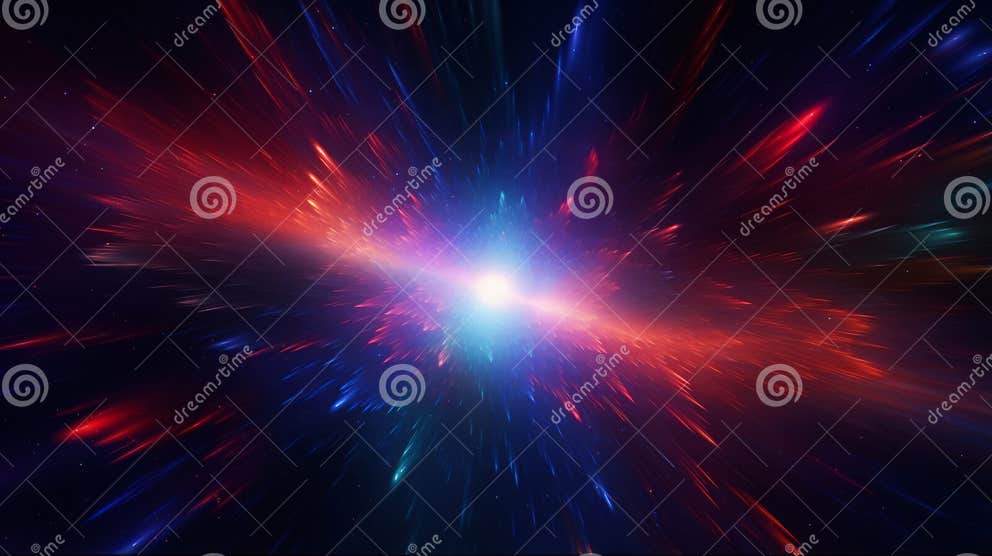 Surreal Hyper Space Vortex with Pulsating Energy Stock Illustration ...