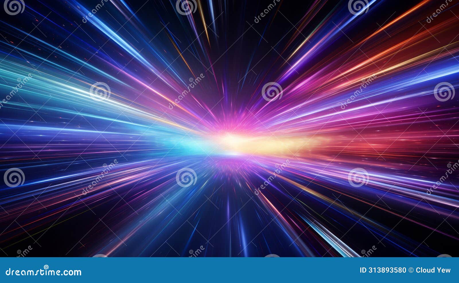 Surreal Hyper Space Warp with Interstellar Phenomena Stock Illustration ...