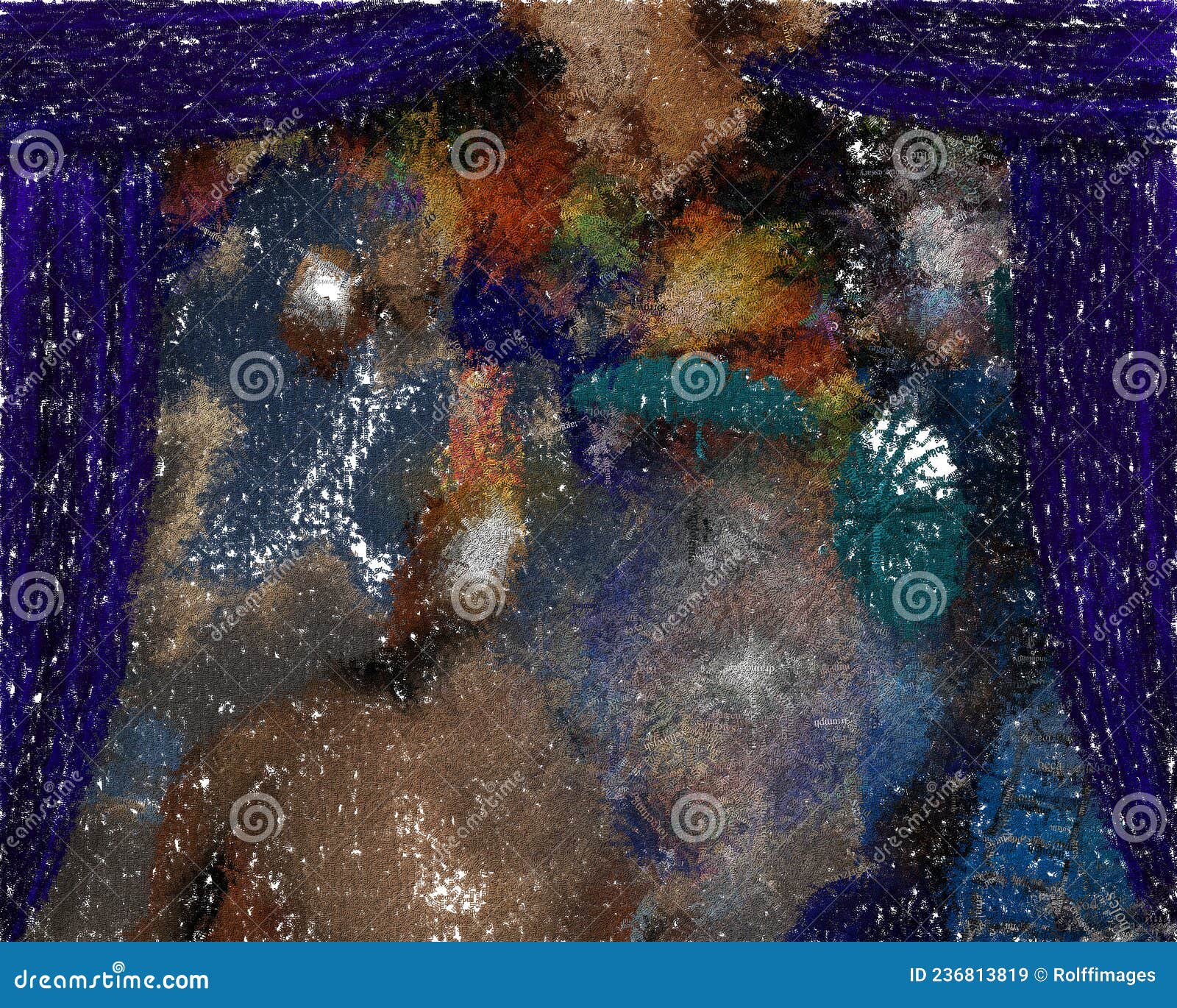 Surreal Imagination. Abstract Art Stock Illustration - Illustration of ...