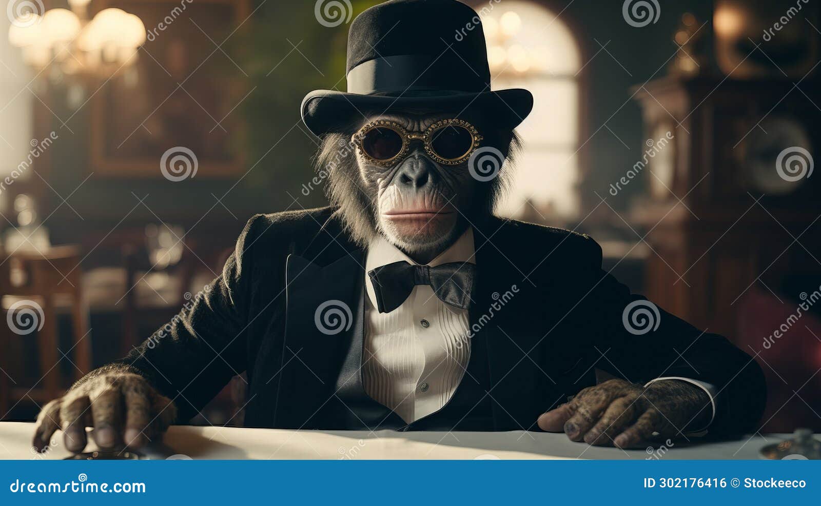 Surreal Junglepunk: Mafia Monkey in Classicist Approach with 55mm Lens ...