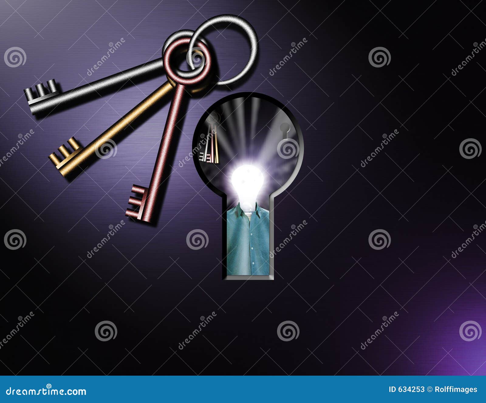 Surreal Keyhole stock illustration. Illustration of internet - 634253