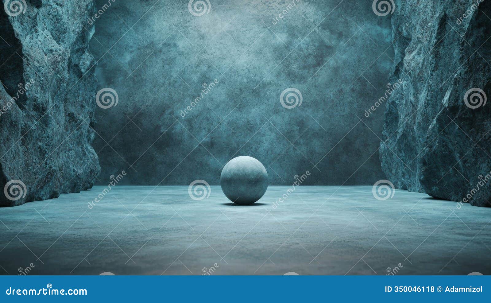 Surreal Sphere In Steampunk Victorian Interior. 3D Rendering Royalty ...