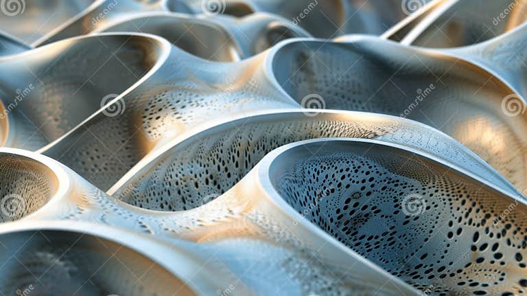 A Surreal Landscape of Undulating Shapes and Textures Evoking the ...