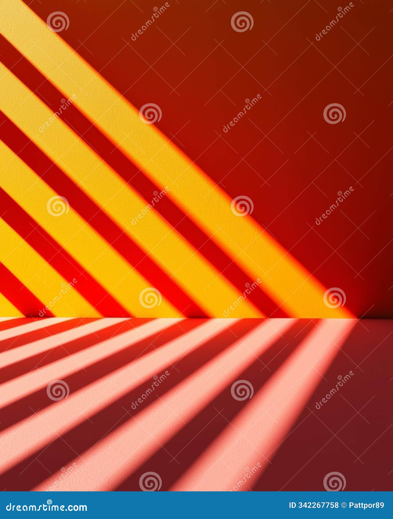 Surreal Light Rays and Shadow Intersections Stock Illustration ...
