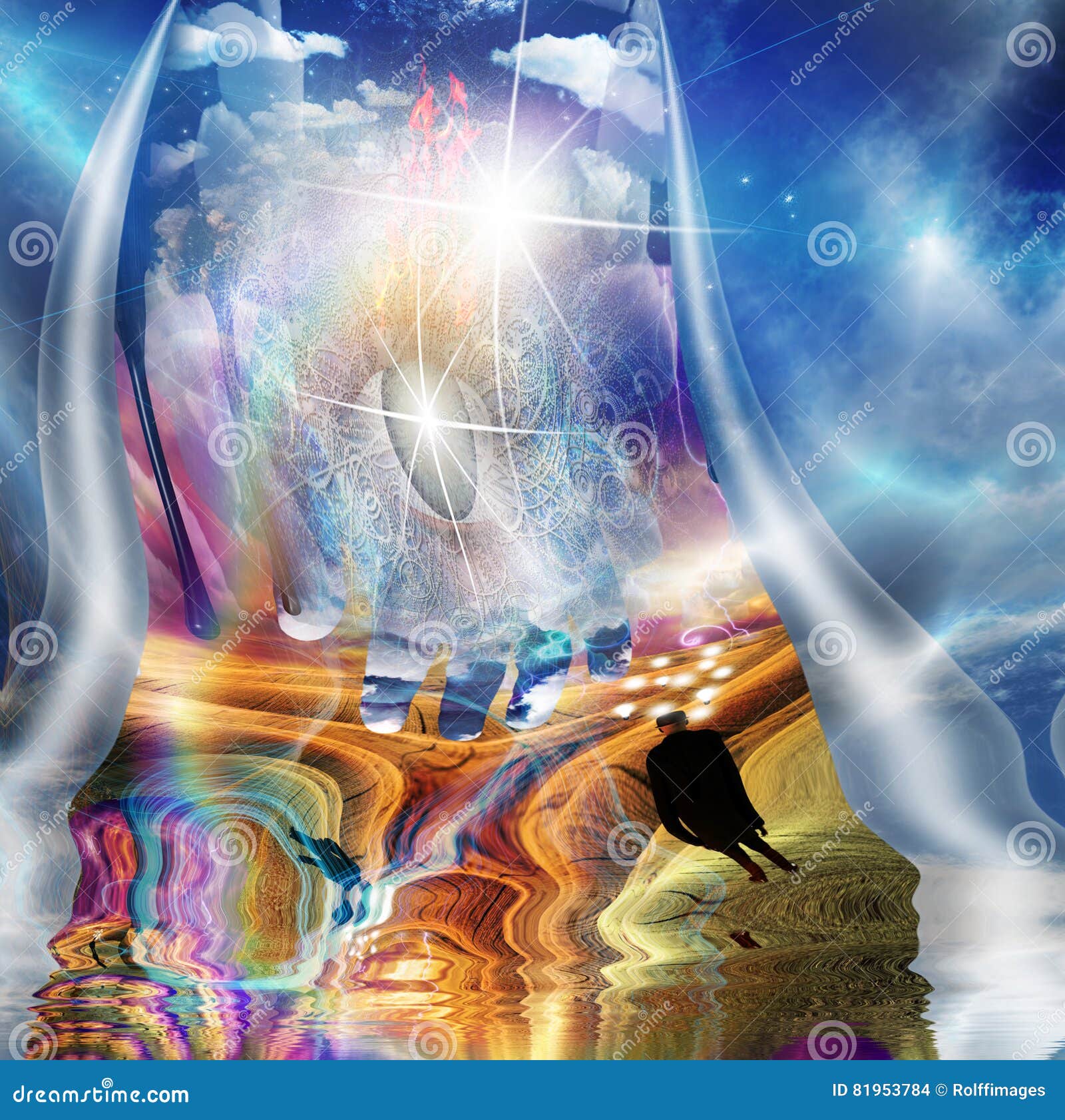 Surreal Melting Art stock illustration. Illustration of imagination ...