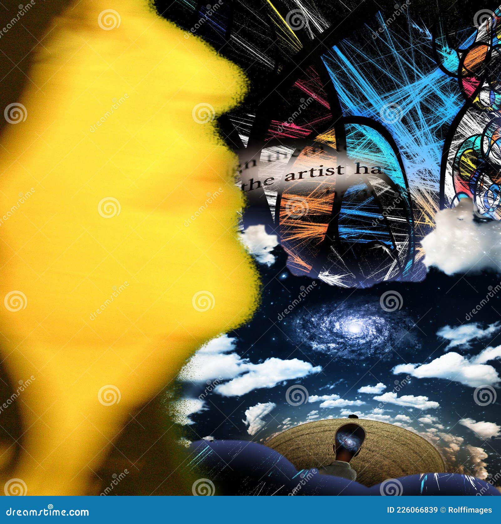 Surreal modern art stock illustration. Illustration of abstract - 226066839