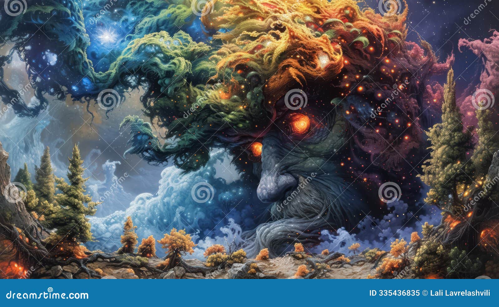 Surreal Mystical Fantasy Artwork. Impossible Art Stock Illustration ...