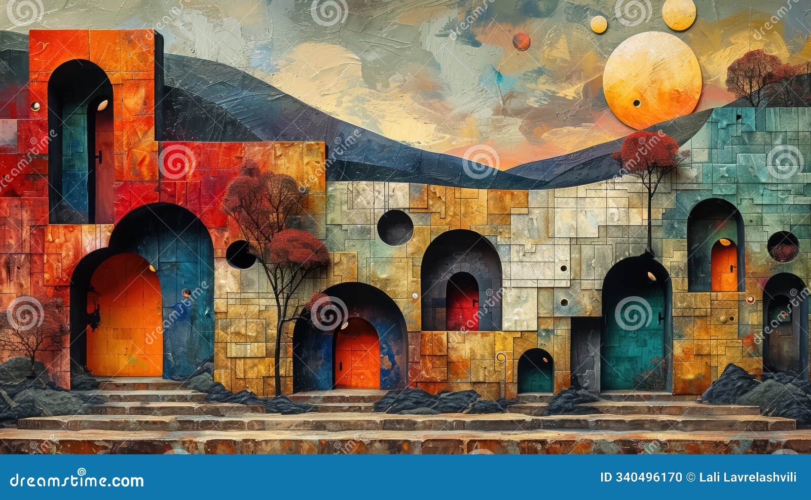 Surreal Mystical Fantasy Artwork. Impossible Art Stock Illustration ...