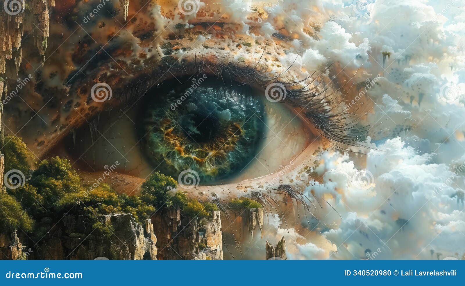 Surreal Mystical Fantasy Artwork. Impossible Art Stock Illustration ...