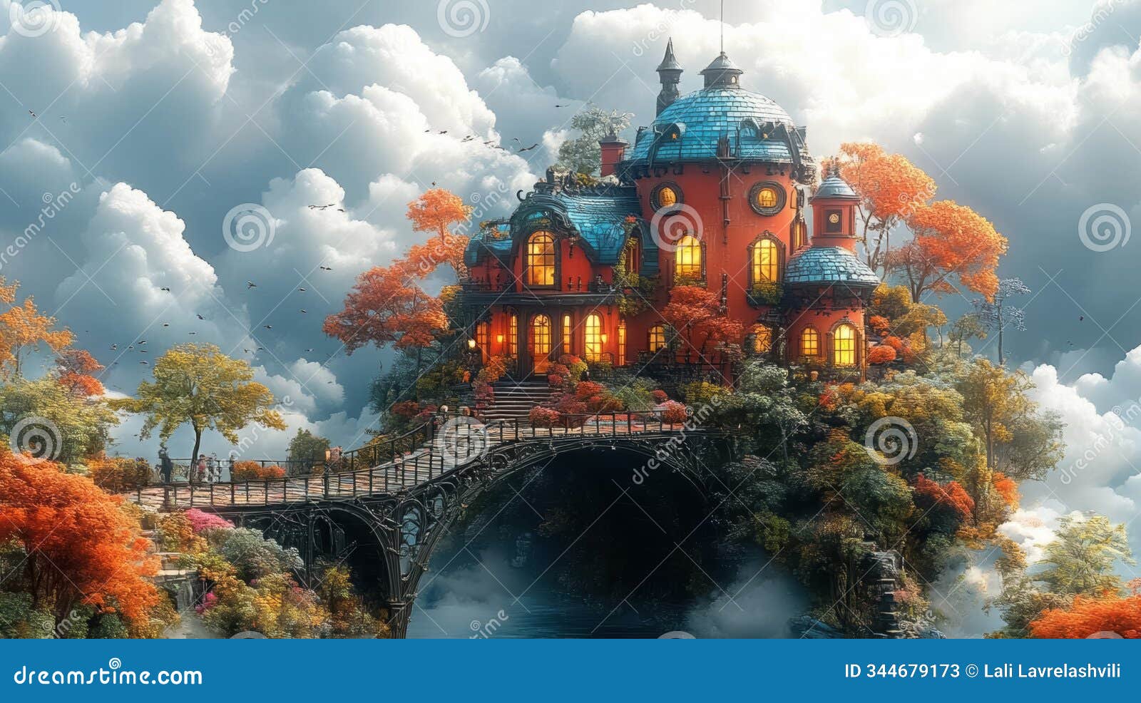 Surreal Mystical Fantasy Artwork. Impossible Art Stock Illustration ...